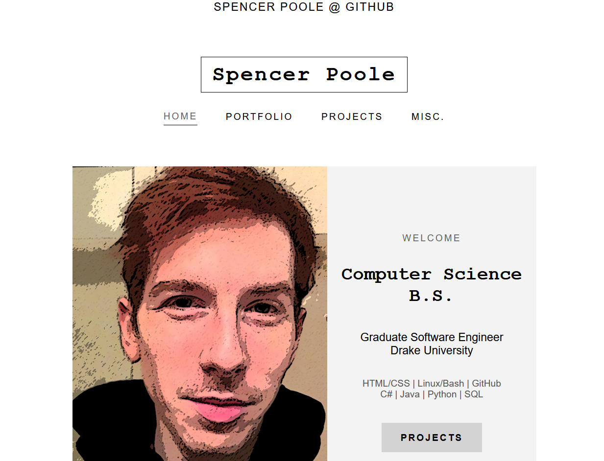 Spencer Poole - Graduate of Computer Science